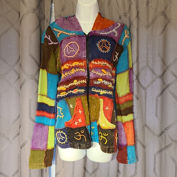 Rising International | Jackets & Coats | Rising International Patchwork ...